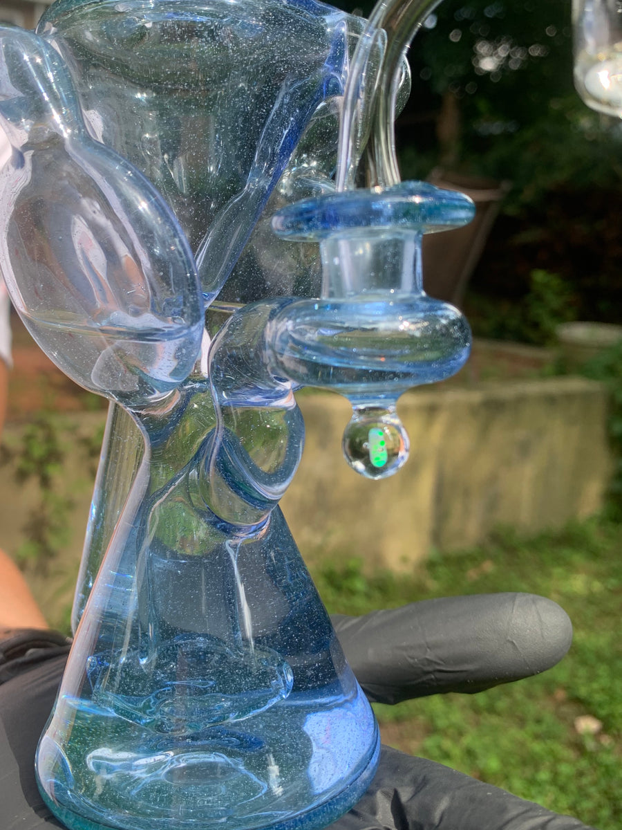 Parison Glass Disc Recycler Cone Rig #1 – The HardKore HeadShop