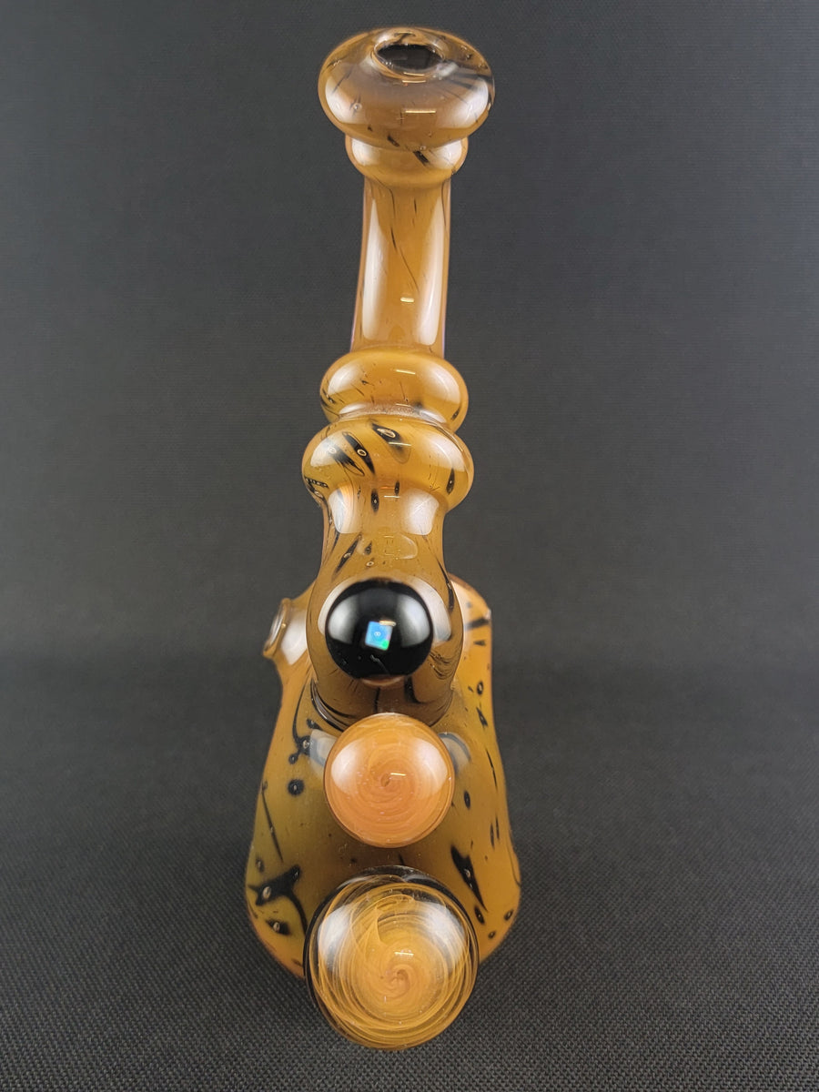 Parison Glass Bubble Trap Standing Sherlock Pipe – The HardKore HeadShop