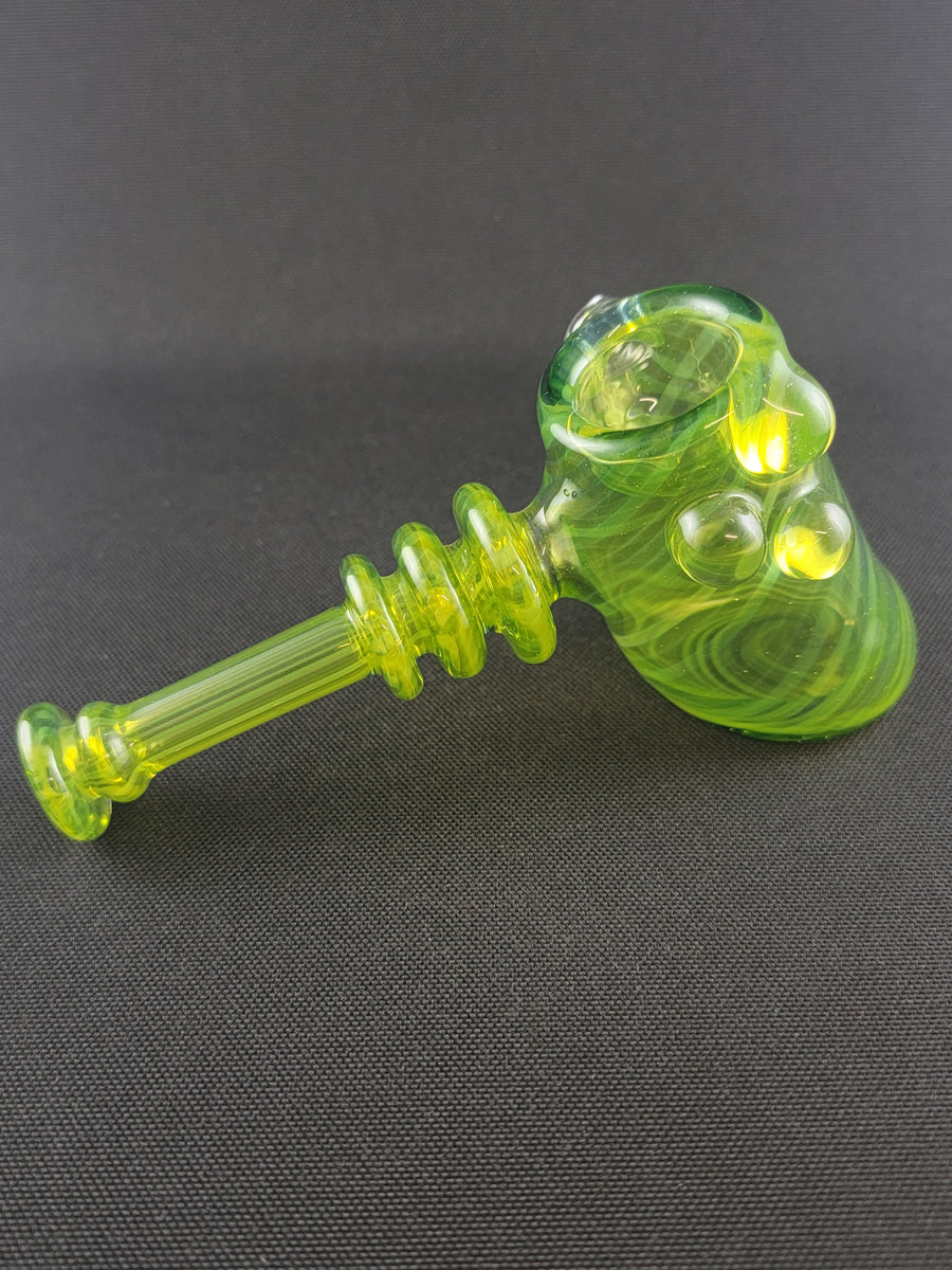 Parison Glass Lime Party Hammer Bowl Pipe – The HardKore HeadShop