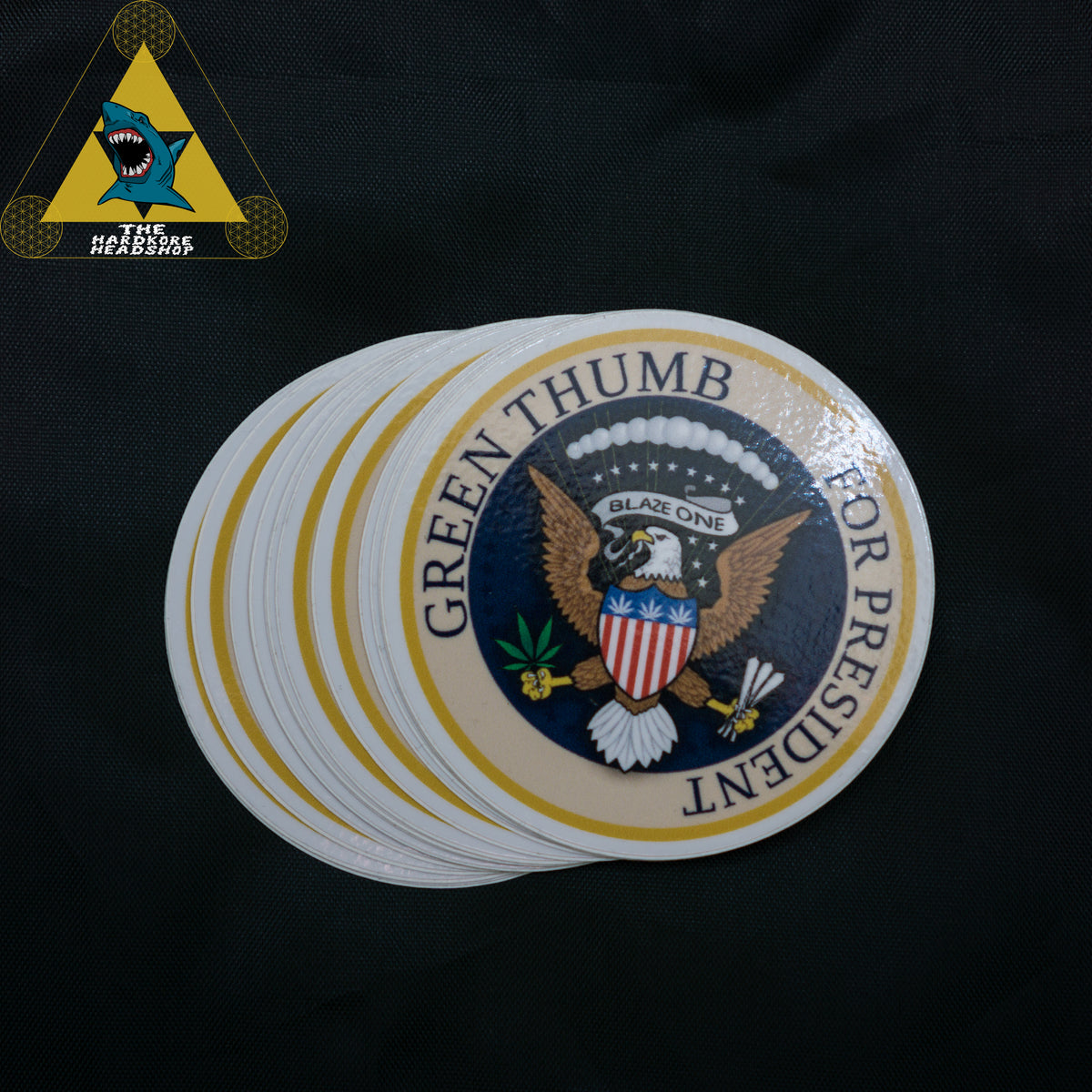 Green Thumb For President Stickers 3in – The HardKore HeadShop