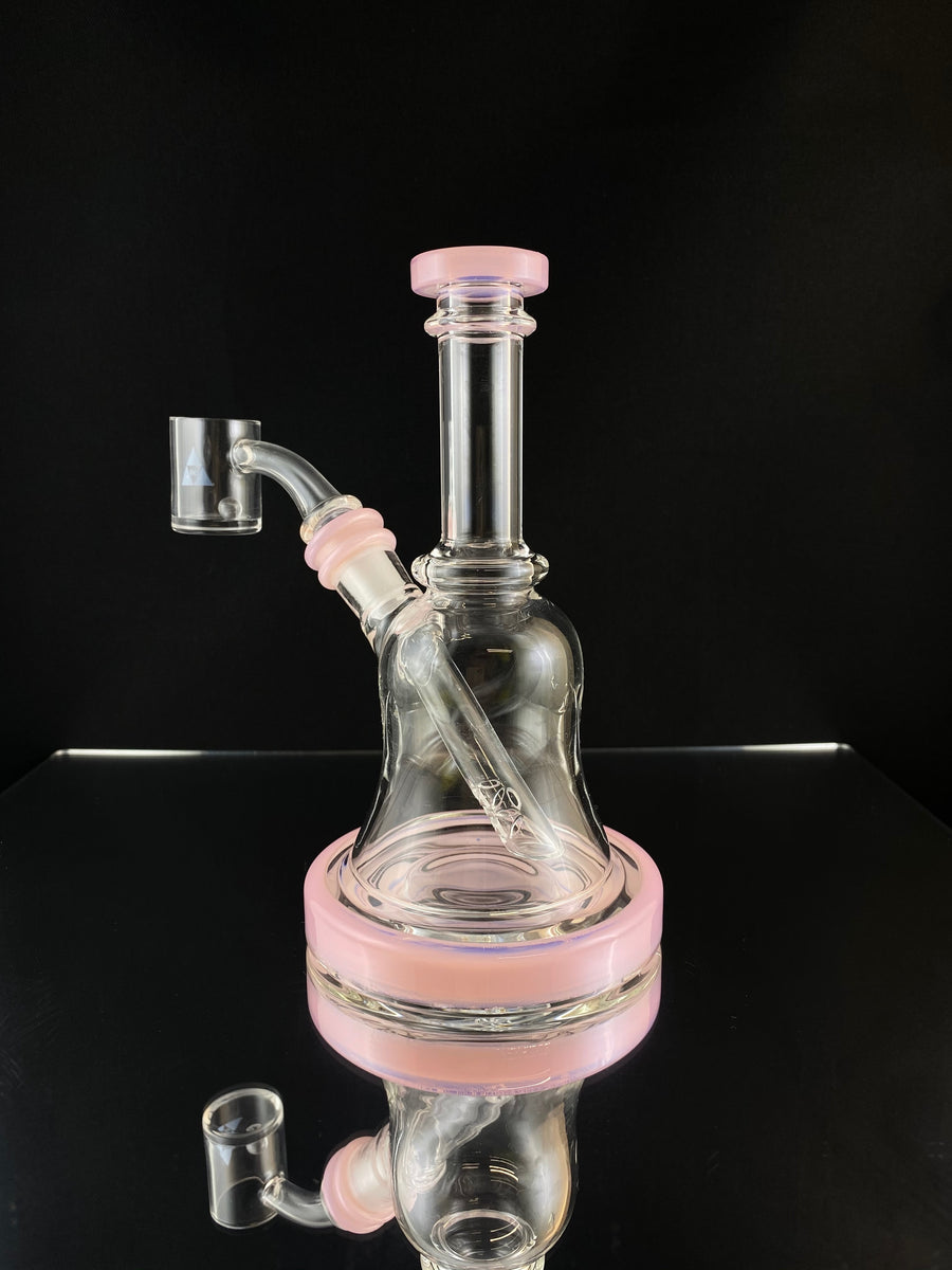 Clean & Clear Othership Glass Pink Bell Rig – The HardKore HeadShop