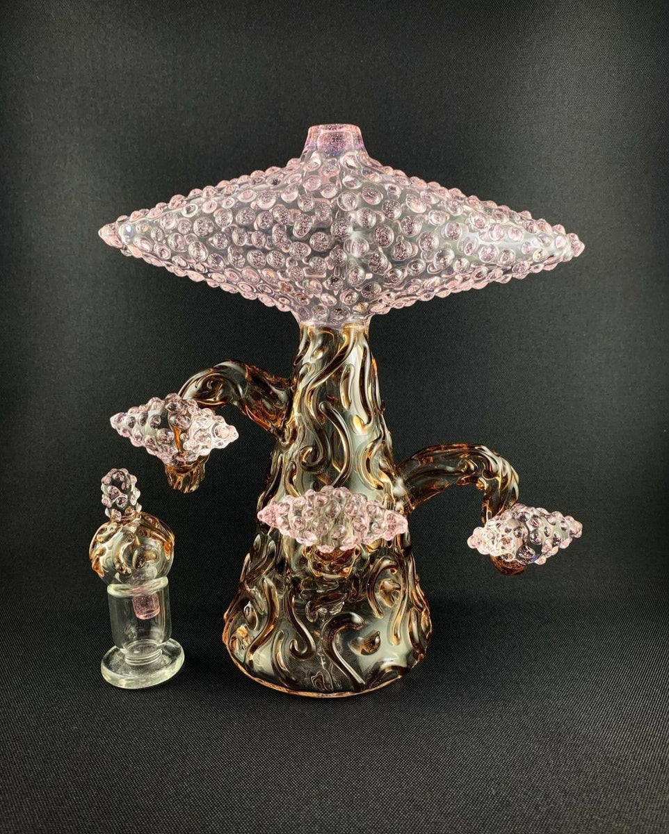 Lu Glass Small Pink Bonsai Tree Rig – The HardKore HeadShop
