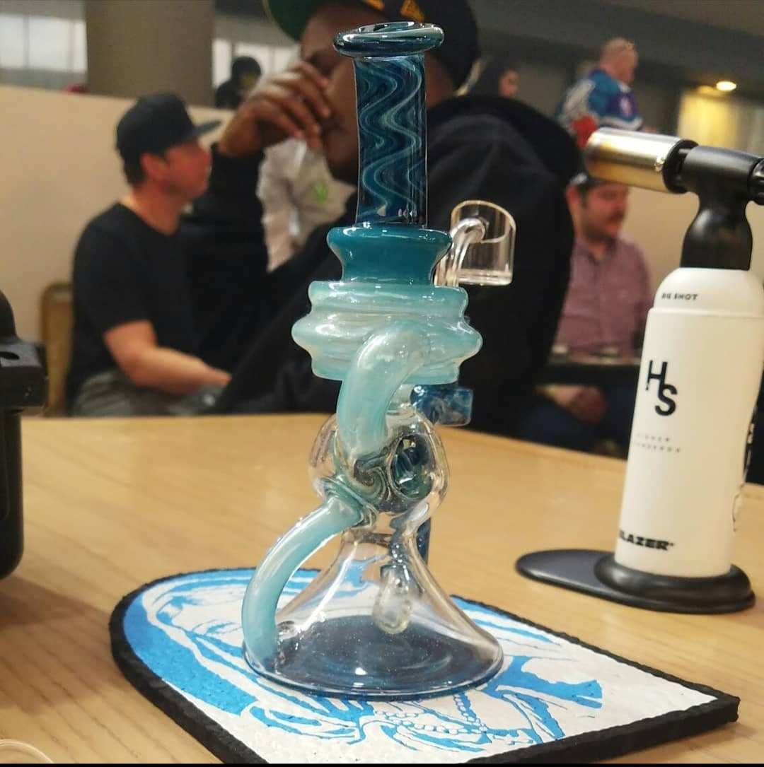 Blueberry503 Glass X Chip Glass Recycler Rig Set – The HardKore HeadShop